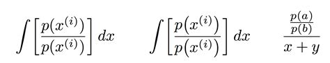 Math Mode Horizontal Spacing For Function Arguments In Fractions