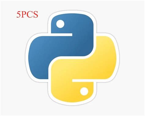 Pcs Python Logo Sticker Laptop Sticker Water Bottle Sticker Journal Vinyl Sticker Phone