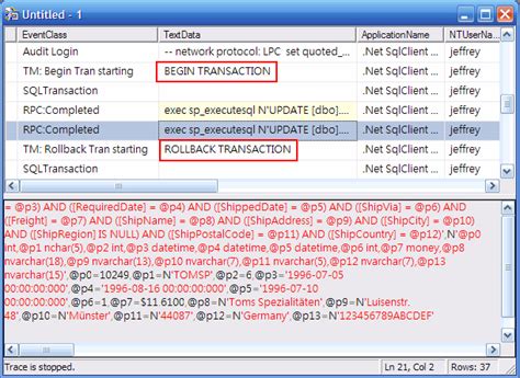 Kb Transaction In Linq To Sql 黑暗執行緒