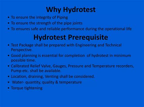Piping Hydrotest Pptx