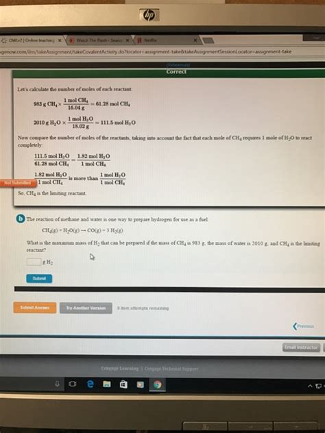 Solved Let S Calculate The Number Of Moles Of Each Reactant Chegg