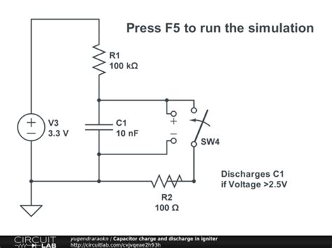 Capacitor Charge And Discharge In Igniter CircuitLab