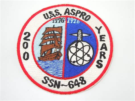Original 1976 Us Navy Submarine Uss Aspro Ssn 648 Patch 4568993684