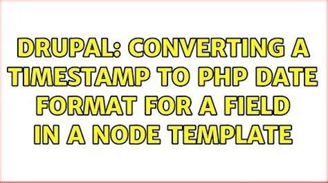 Convert Timestamp To Date Php 917 Video Yandex Te Bulundu