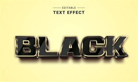 Premium Vector Editable 3d Chrome Metallic Text Effect
