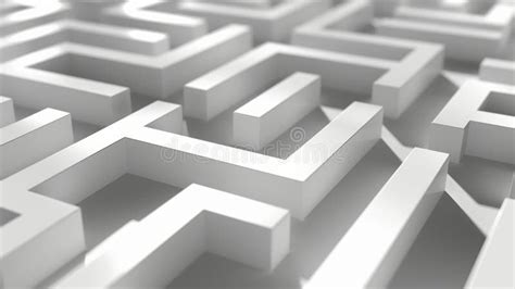 Shadows Of Intersecting Rectangles Creating A Labyrinth Of Geometric Shapes On A White