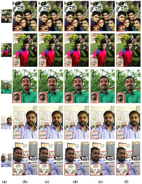 Visual Comparison For Test Selfies With State Of The Art Sr Algorithms Download Scientific