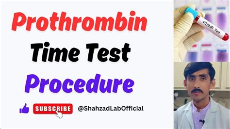How To Perform Prothrombin Time And Aptt Test In Laboratory Prothrombin
