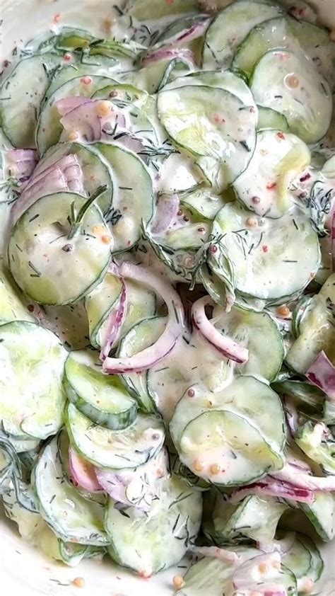 Creamy Cucumber Salad Artofit