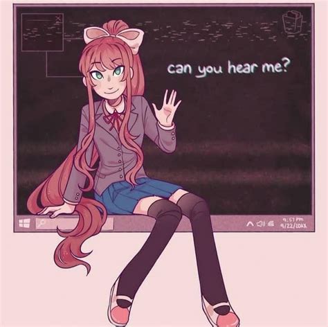 Ddlc Monika 🖊 Personajes De Videojuegos Poses De Figura