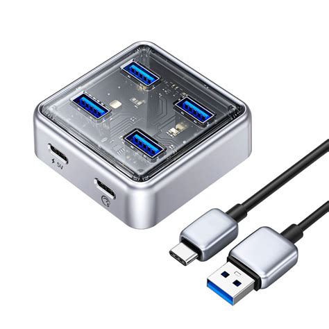 Hub Usb Usb Input Tipo C V Con Cable De Mt Orico Xhj U U Cubo Virtual Tronic