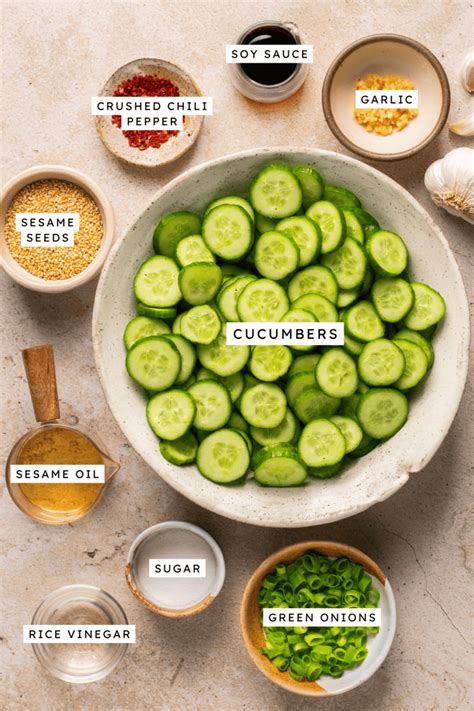 Asian Cucumber Salad Spicy Or Mild Lauren Fit Foodie