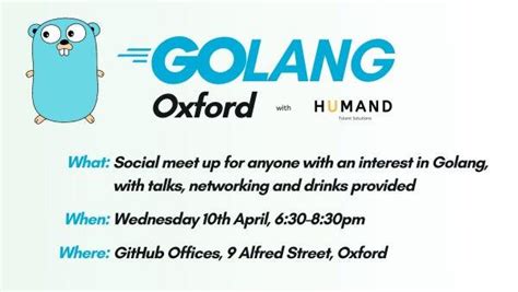 Golang Speakers Sessions April 2024 Wed Apr 10 2024 630 Pm