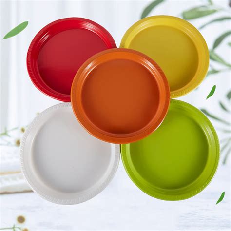 Badu Bg 10 бр компл Пластмасова чиния за барбекю с плодове за еднократна употреба Чаша за