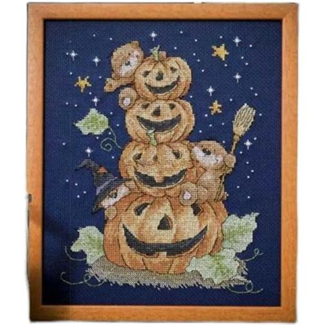 Halloween Stamped Cross Stitch Kits Craft With Cartwright