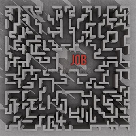 Job Huge Maze Stock Illustration Illustration Of Problems 347484060