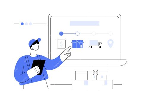 Premium Vector Order Processing Abstract Concept Vector Illustration