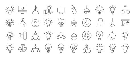 Lighting Icon Collection Vector Art Icons And Graphics For Free Download