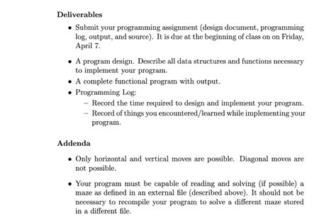 Solved Objective Implement A Maze Traversal Program In C