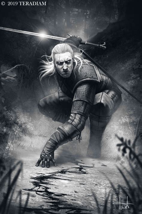 The Witcher 3 Geralt Of Rivia Teresa Ramos On Artstation At