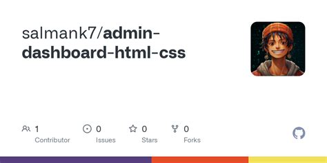 Github Salmank7admin Dashboard Html Css