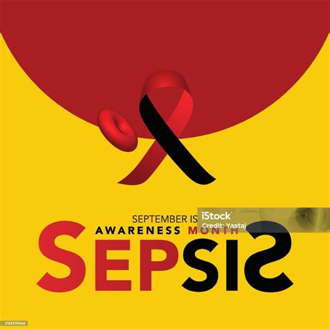9월은 패혈증 인식의 달 배경 템플릿입니다 휴일 개념입니다 배경 배너 플래카드 카드 및 포스터 디자인 템플릿 텍스트 비문 및