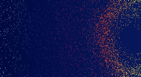 abstract background with particles liquid dynamic flow shining