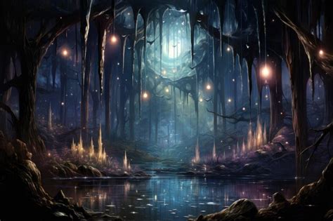 Premium Photo Twinkling Stars Generative Ai