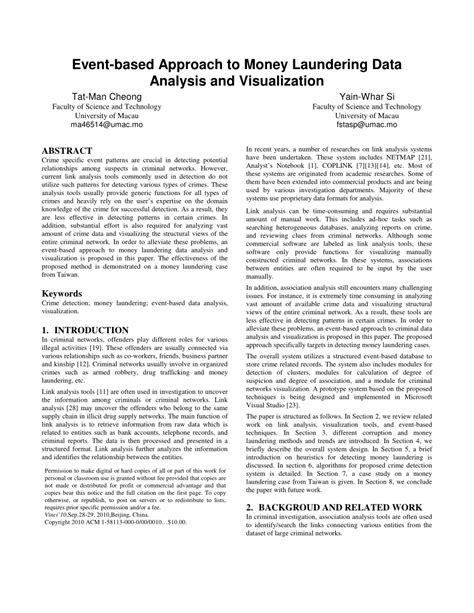 pdf event based approach to money laundering data analysis and