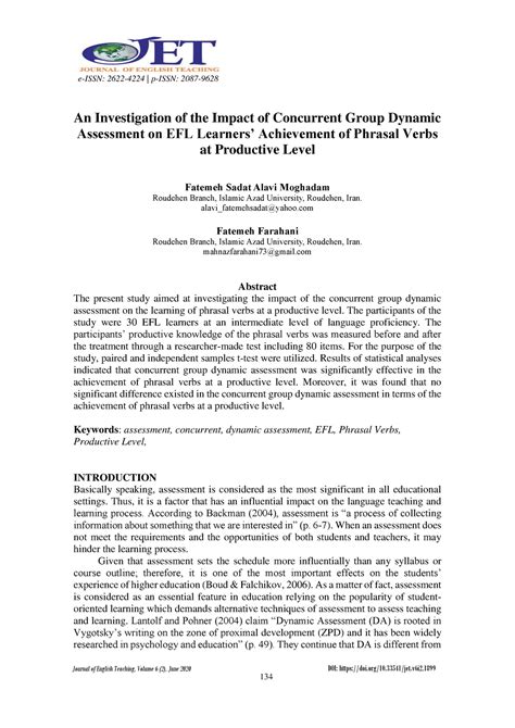 an investigation of the impact of concurrent group dynamic journal of