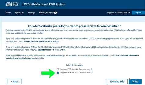 Irs Ptin Registration