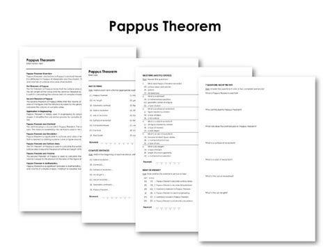 pappus theorem teaching resources