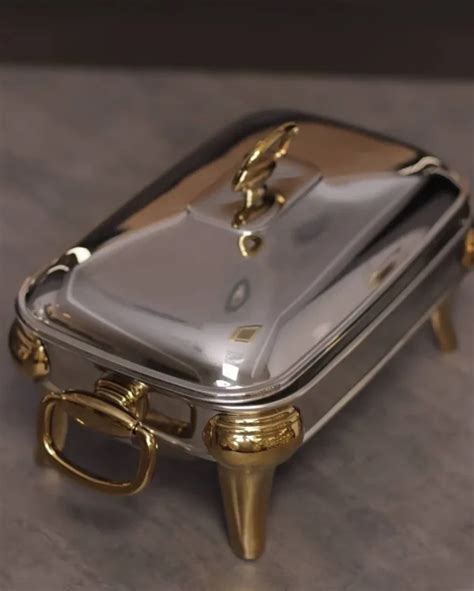 خرید و قیمت سوفله خوری رامیسا مدل روما نقره ای طلایی دورنگ ماهک هوم