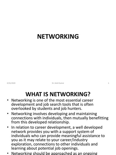 networking 4 21 2020 1 dr amit kumar pdf linked in social