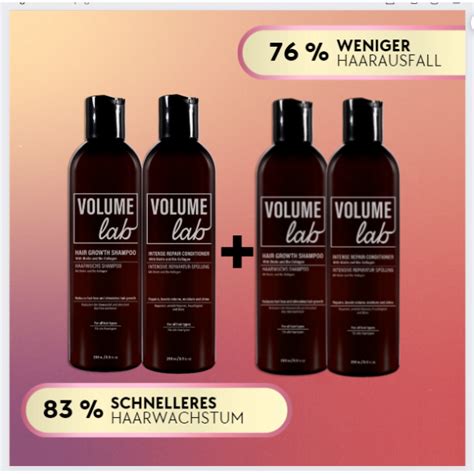 Volume Lab Shampoo und Spülung zusätzliches Geschenk Set