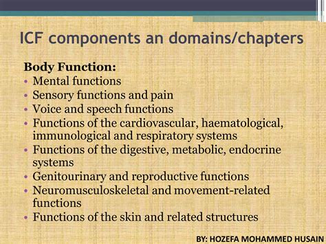 Icf International Classification Of Functioning Disability And Health Pptx
