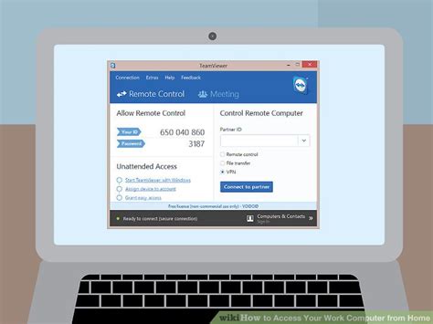 how to access your work computer from home with pictures