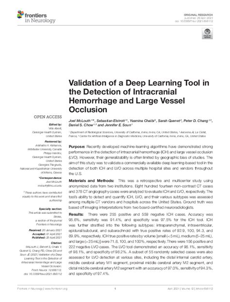 Pdf Validation Of A Deep Learning Tool In The Detection Of