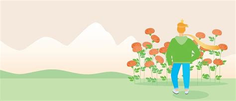 장미와 작은 왕자와 정원 복사 공간 템플릿 충실도의 개념으로 어린 왕자 책 문자와 플랫 벡터 스톡 일러스트 귀여운에 대한 스톡