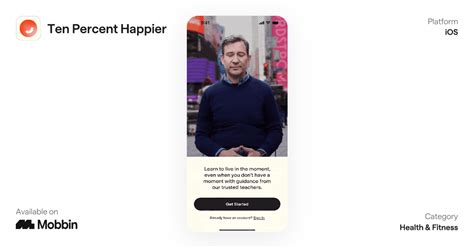 Ten Percent Happier Ios Homepage Mobbin