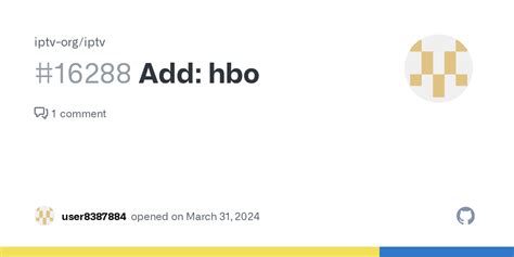 Add Hbo · Issue 16288 · Iptv Orgiptv · Github