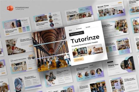 E Learning Powerpoint Template Graphic By Fluff Designstudio Creative Fabrica