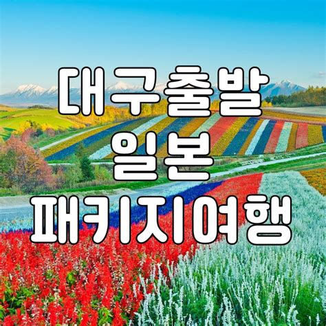 대구출발 일본여행 홋카이도 패키지여행 대구 여행사 대구 일본 홋카이도 패키지여행 네이버 블로그