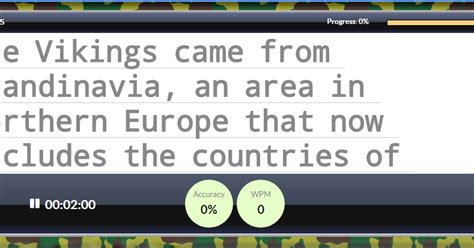 Lpcomputerlab Grade 4 Vikings Typing Test Typing Agent