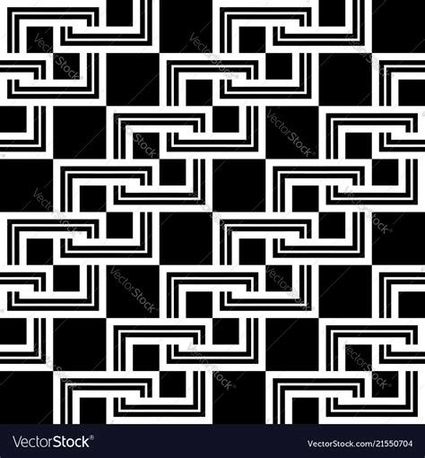 Design Seamless Monochrome Chain Pattern Vector Image