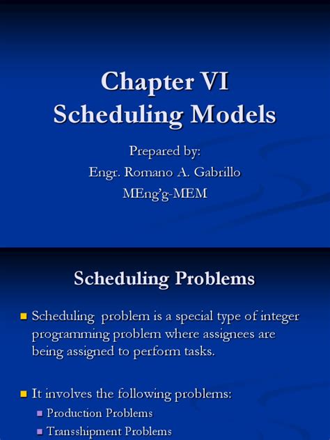 Chapter 6 Scheduling Algorithm Pdf Algorithms And Data Structures