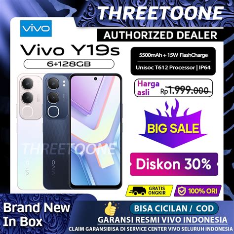 Jual Official Store Vivo Y S MAh Battery W Flashcharge IP Vivo