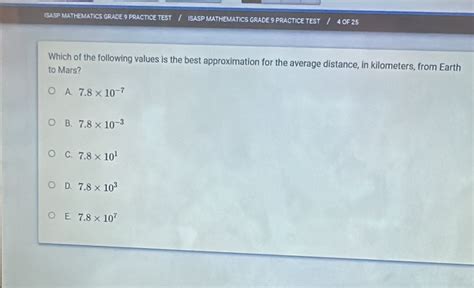 Solved Isasp Mathematics Grade 9 Practice Test Isasp Mathematics Grade