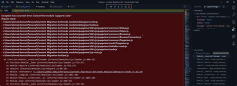 Cannot Find Module Supports Color · Issue 31 · Microsoftvscode Mock
