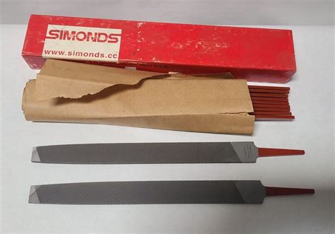 11 Pcs Simonds 10” Flat File 73 275500 New Usa